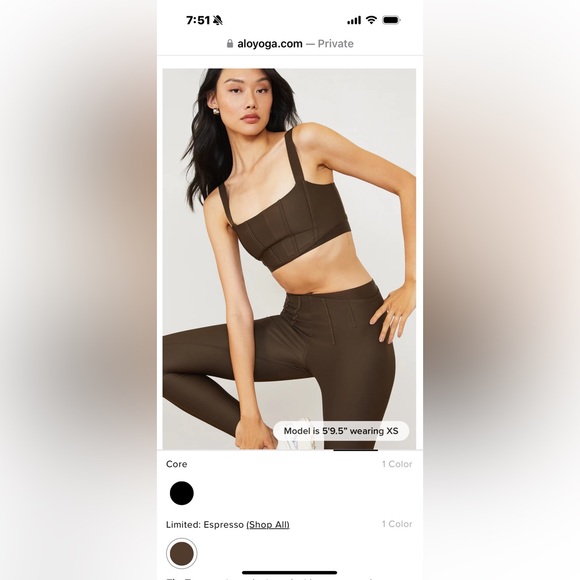 ALO Yoga | Pants & Jumpsuits | Alo Yoga 2 Piece Set Corset Bra 78 Airlift Corset Legging | Poshmark